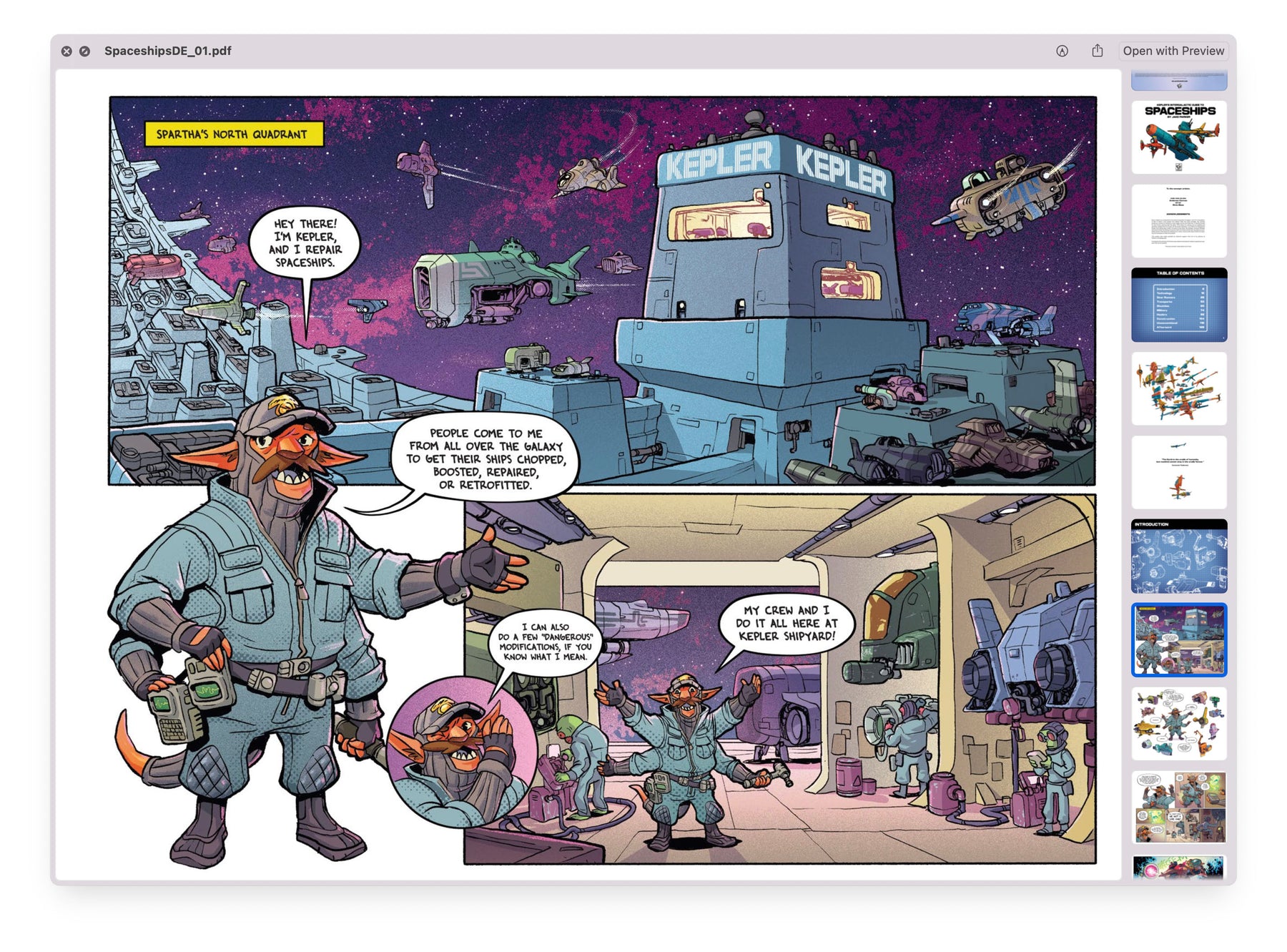 Kepler's Intergalactic Guide to Spaceships Digital Edition – Shop - MrJakeParker.com